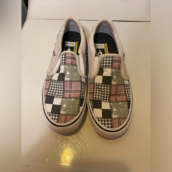 Vans | Shoes | Vans Patchwork Asher Deluxe Slipon Sneakers | Poshmark